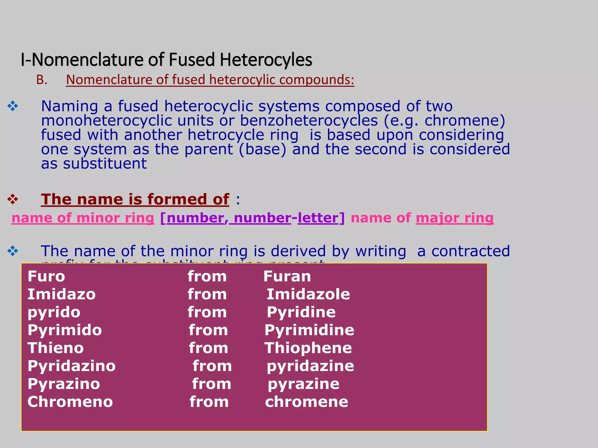 Nomenclature of heterocyclic compound | PPT
