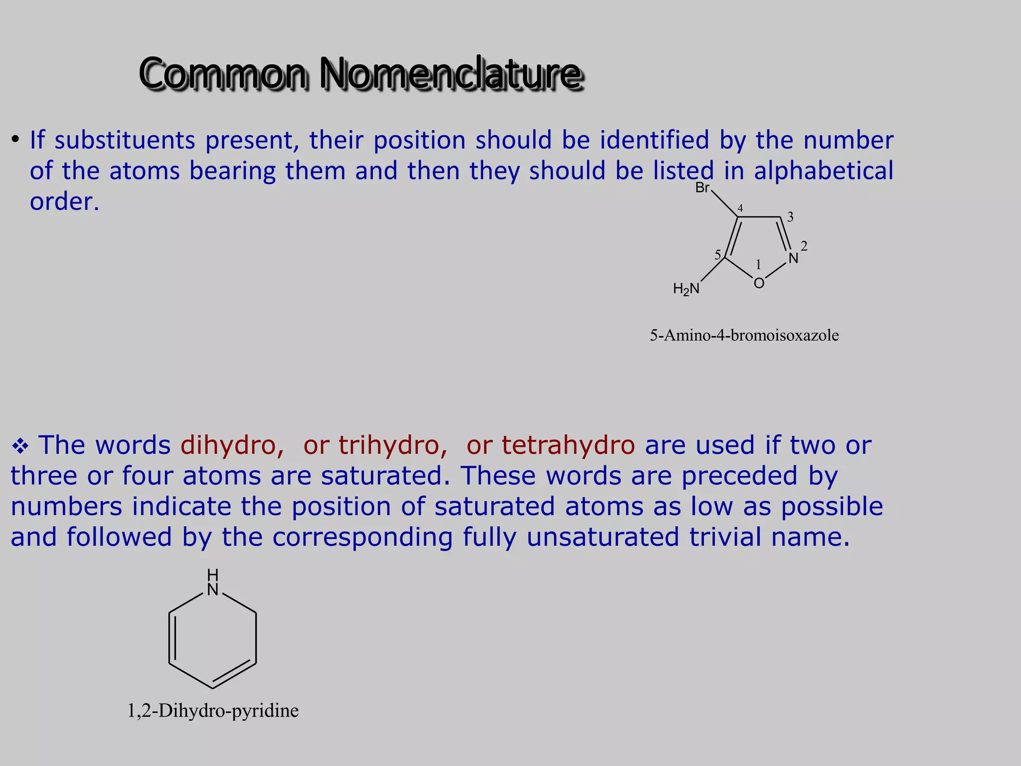Nomenclature of heterocyclic compound | PPT