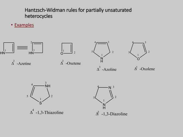 Nomenclature Of Heterocyclic Compound Ppt