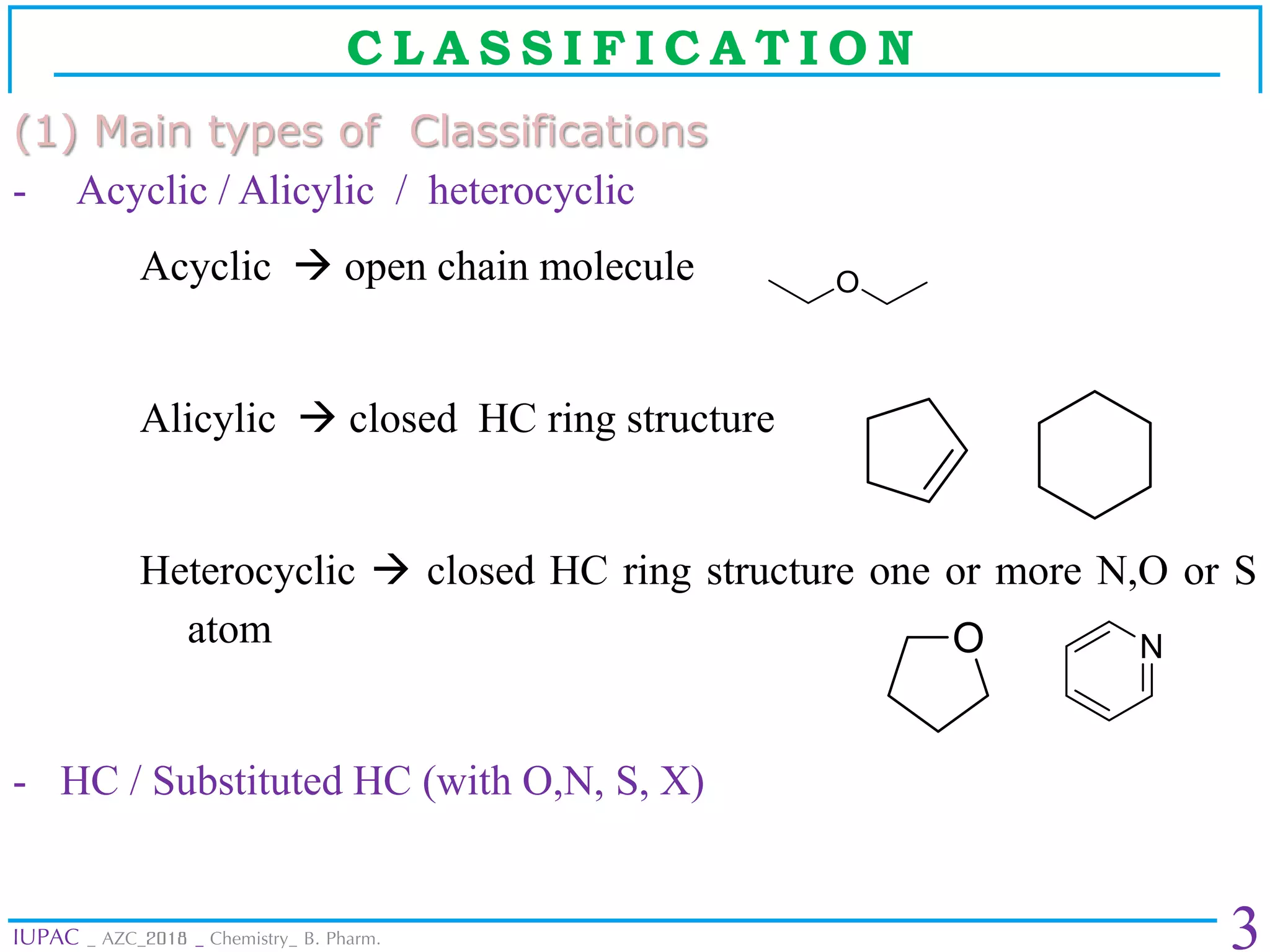IUPAC Nomenclature_Pharmaceutical Organic Chemistry | PPTX