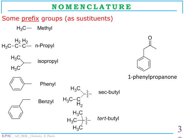IUPAC Nomenclature_Pharmaceutical Organic Chemistry | PPTX | Chemistry ...