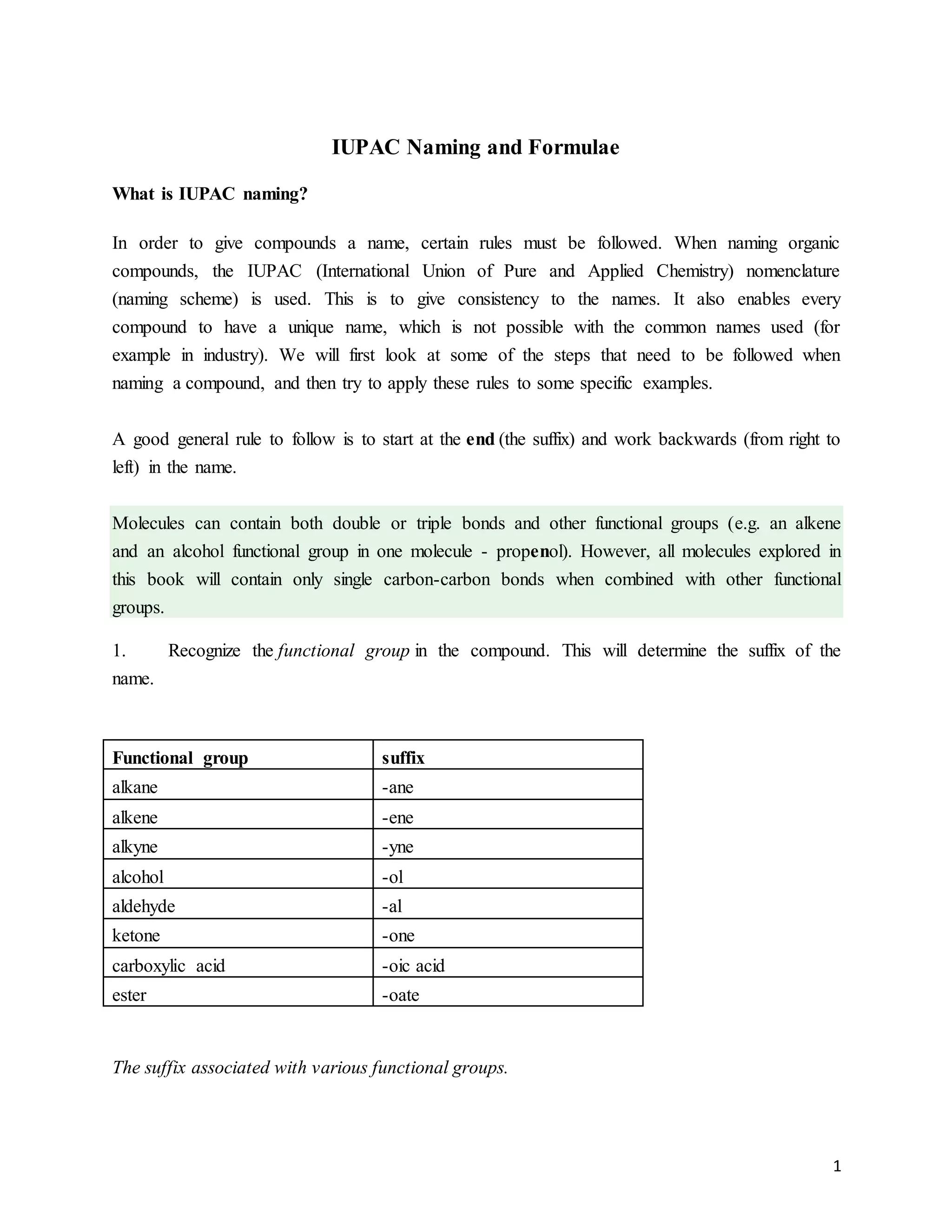 IUPAC naming and formulae | DOCX