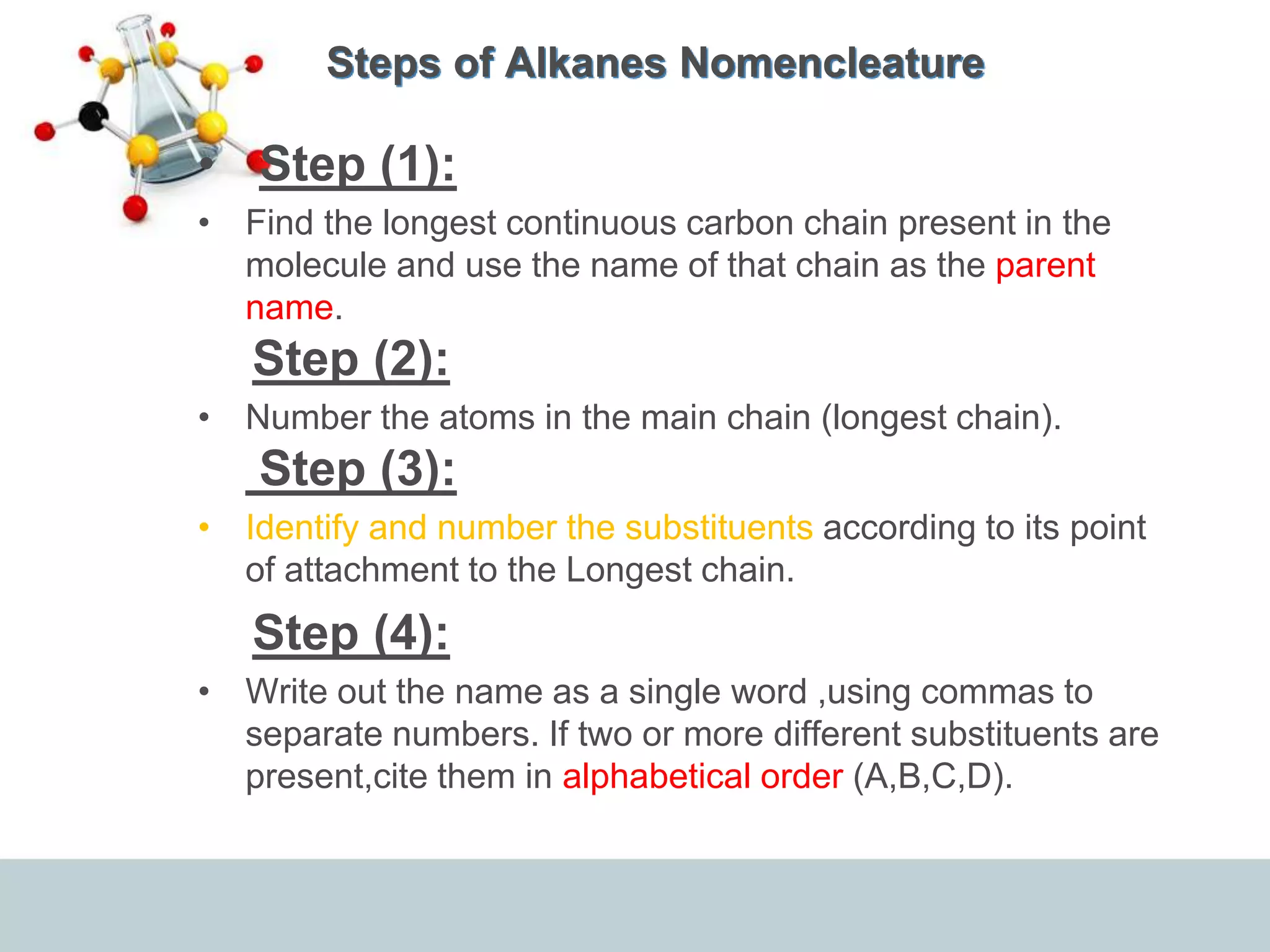 Iupac naming of alkanes | PPTX