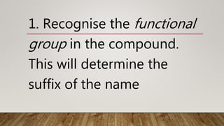 IUPAC naming rules | PPTX