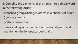 IUPAC naming rules | PPTX
