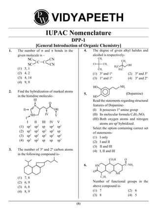IUPAC Nomenclature - DPPs by physic wallah .pdf