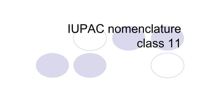 Iupac nomenclature class 11 CBSE-organic chemistry some basic ...