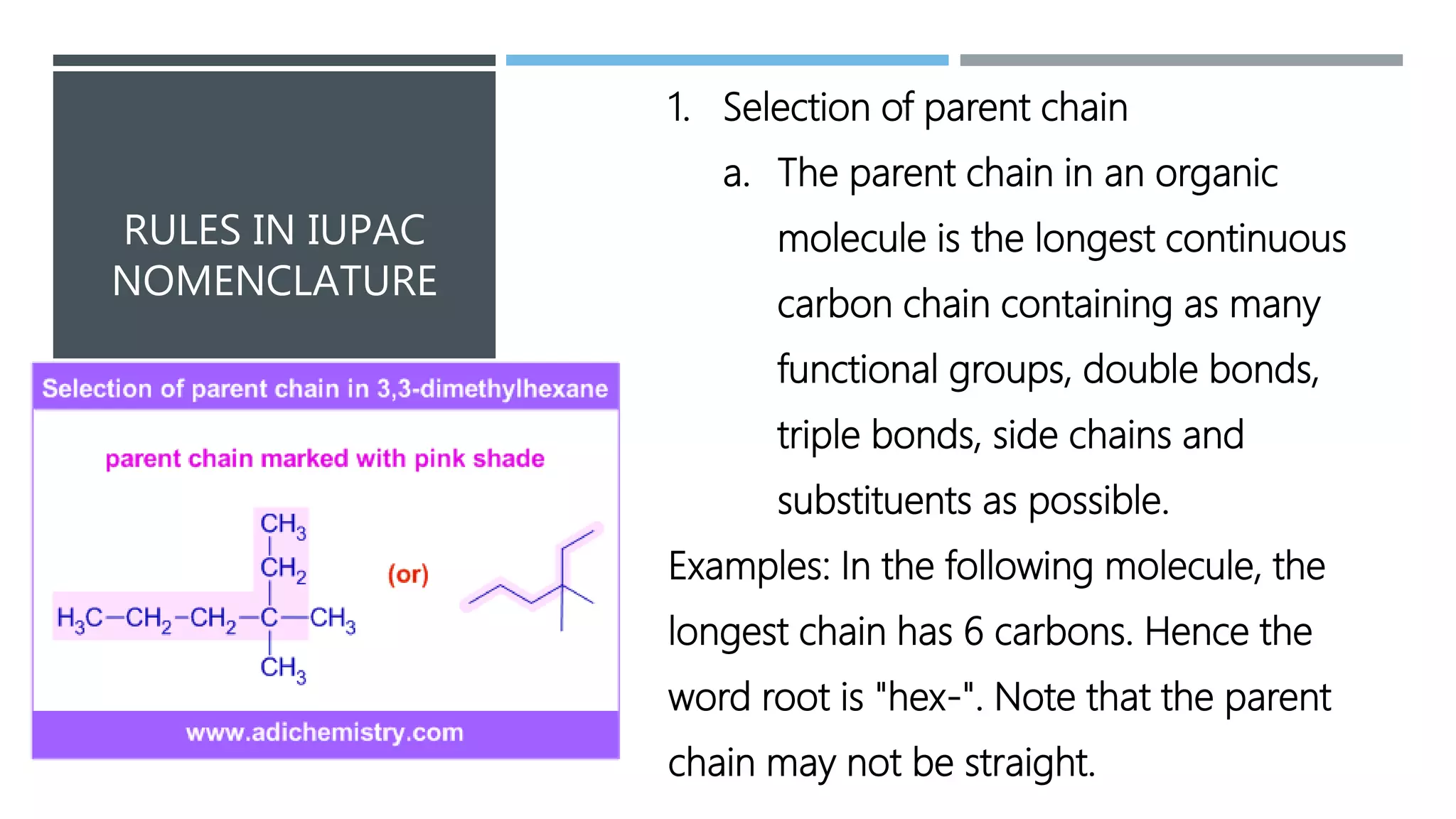 Iupac nomenclature classification of organic compounds | PPT