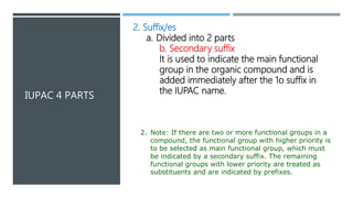 Iupac nomenclature classification of organic compounds | PPT