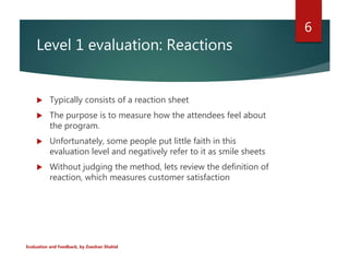 Evaluations and feedback | PPTX