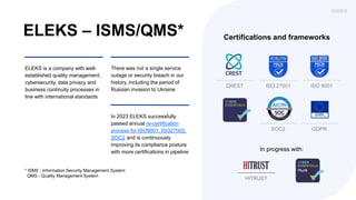 Building cybersecurity transparency with clients using compliance automation tools | PPT