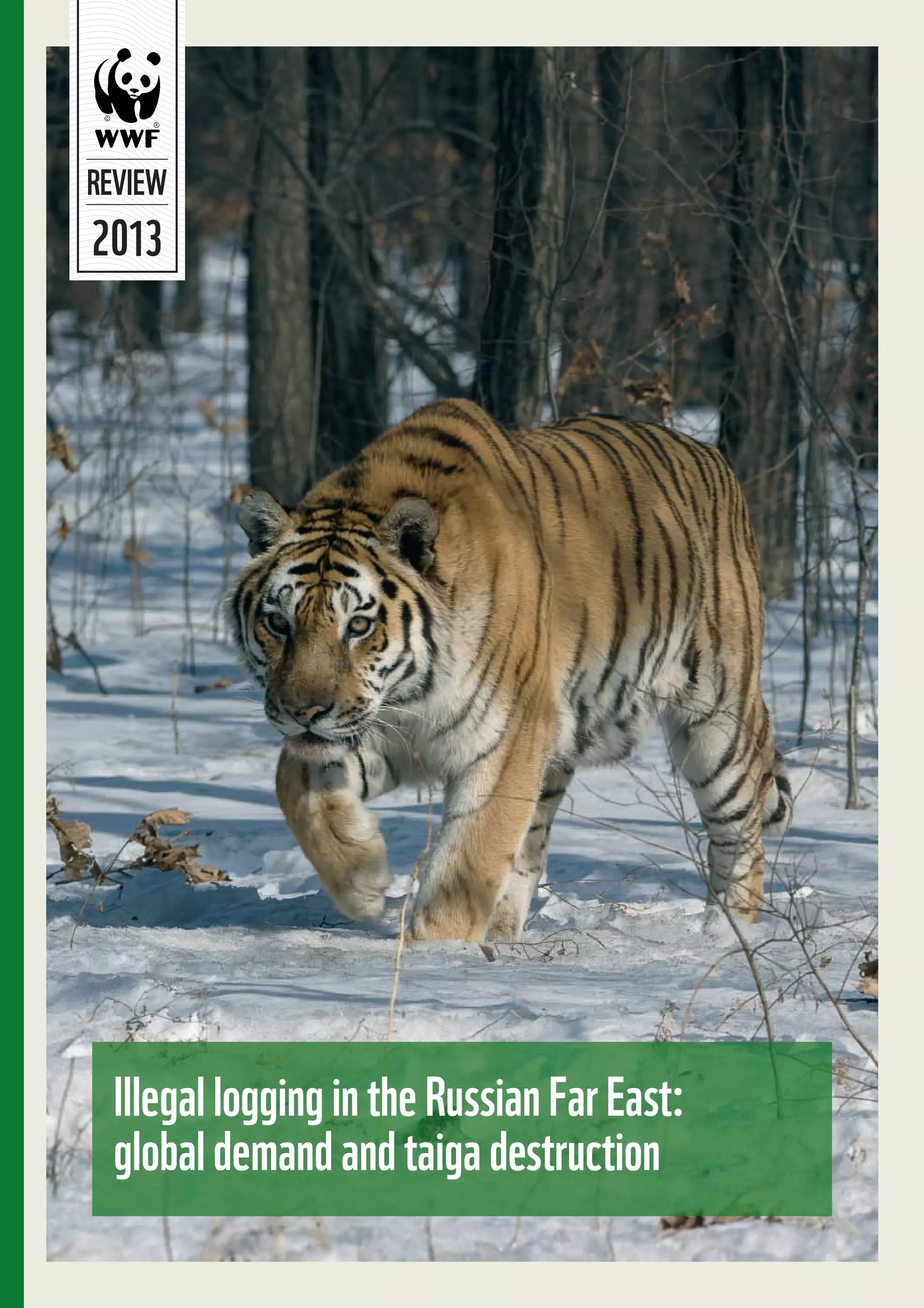 Illegal logging in the Russian Far East: global demand and taiga ...