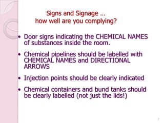 Chemical Storage and Use | PPTX