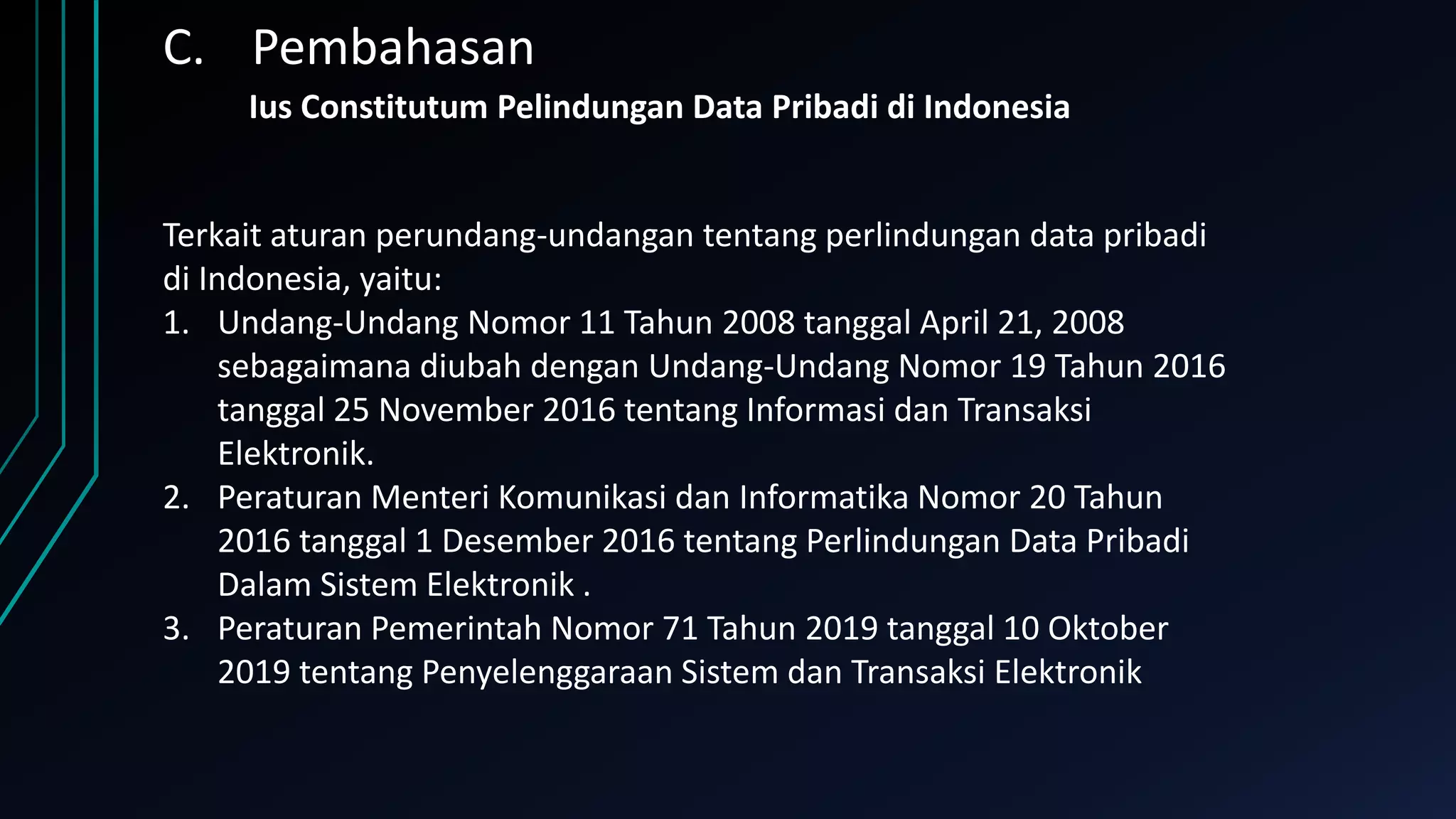 Ius constitutum dan ius constituendum dalam perlindungan data pribadi ...