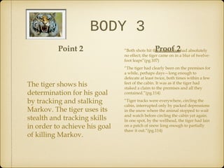 The Tiger Essay BluePrint | PPT