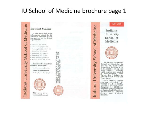 IUSM Computer ID Brochure Page 1 | PPT