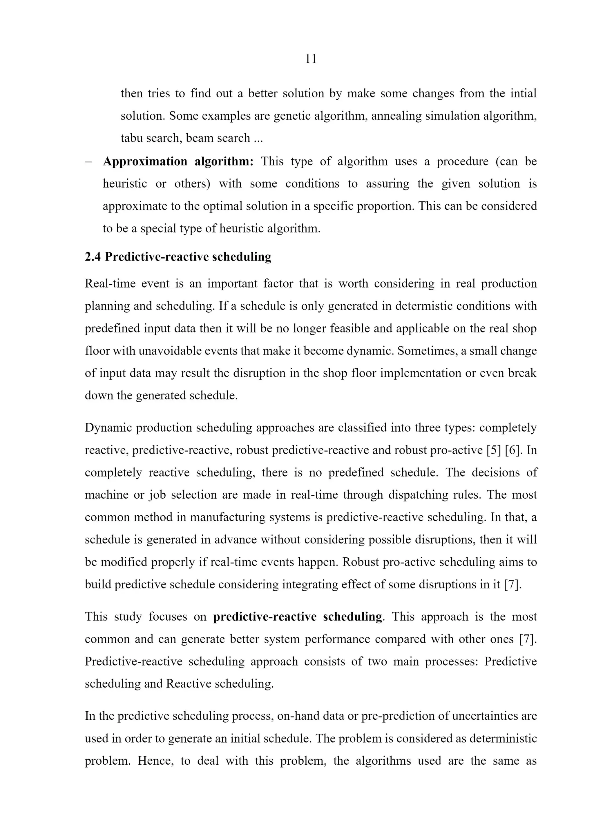 Điều độ sản xuất động và đa mục tiêu trong môi trường Job Shop linh ...