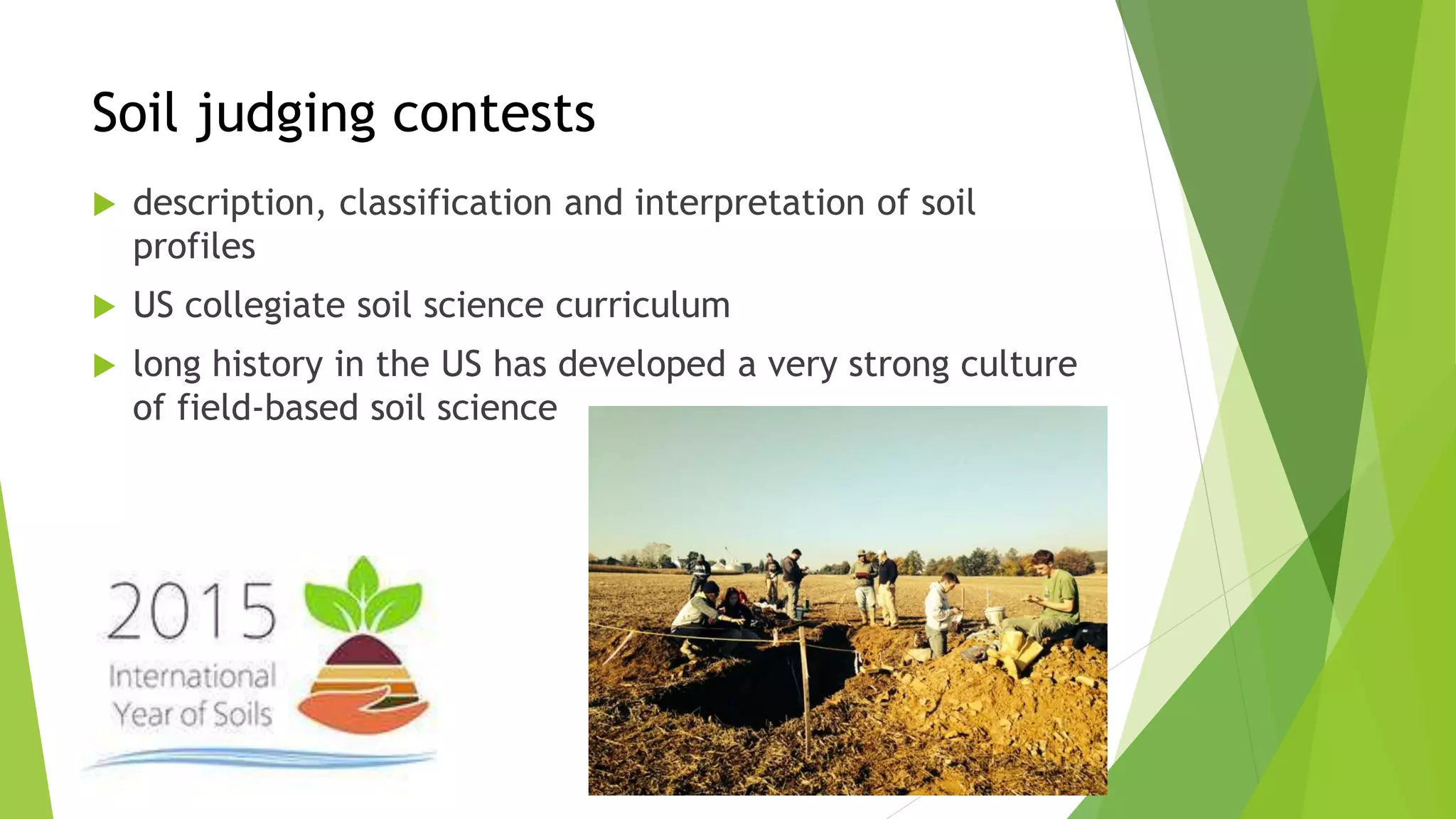 Iuss international soil judging contests | PPTX