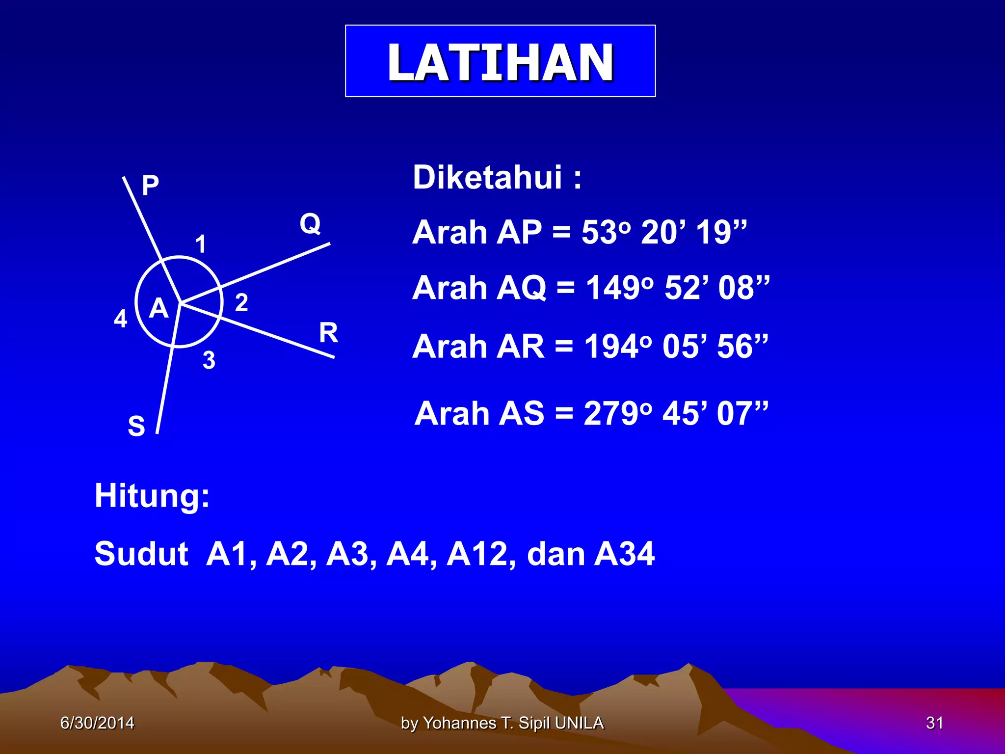 Ilmu Ukur Tanah Pertemuan 1 | PPSX