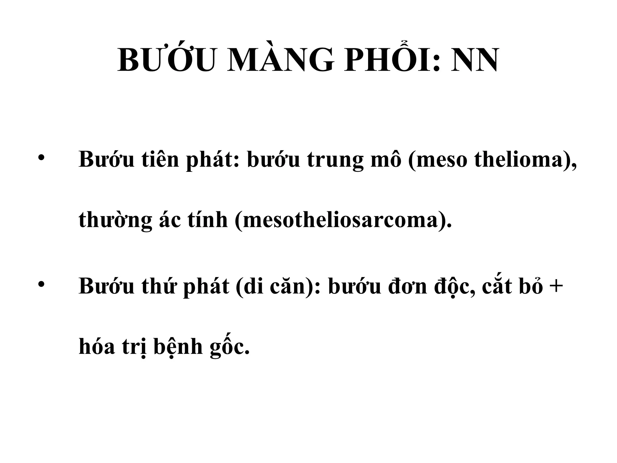 ĐIỀU TRỊ BỆNH LỒNG NGỰC, PHỔI-MÀNG PHỔ,TRUNG THATI.ppt