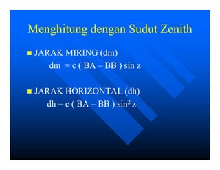 Iuw 3 pengukuran jarak | PPT