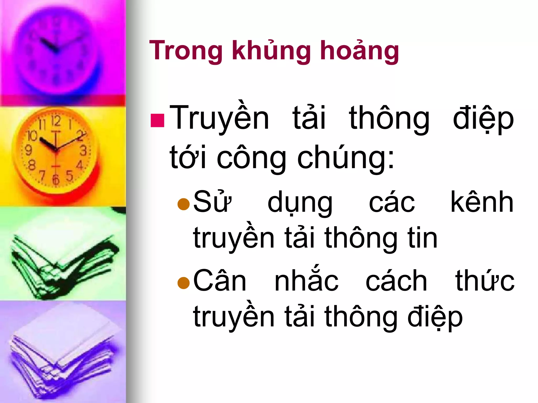 TS. BUI QUANG XUAN QUẢN LÝ KHỦNG HOẢNG TRONG TRUYỀN THÔNG | PPTX