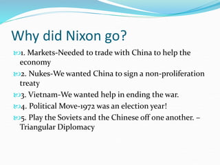Iv 1 nixon bio and triangular diplomacy | PPTX