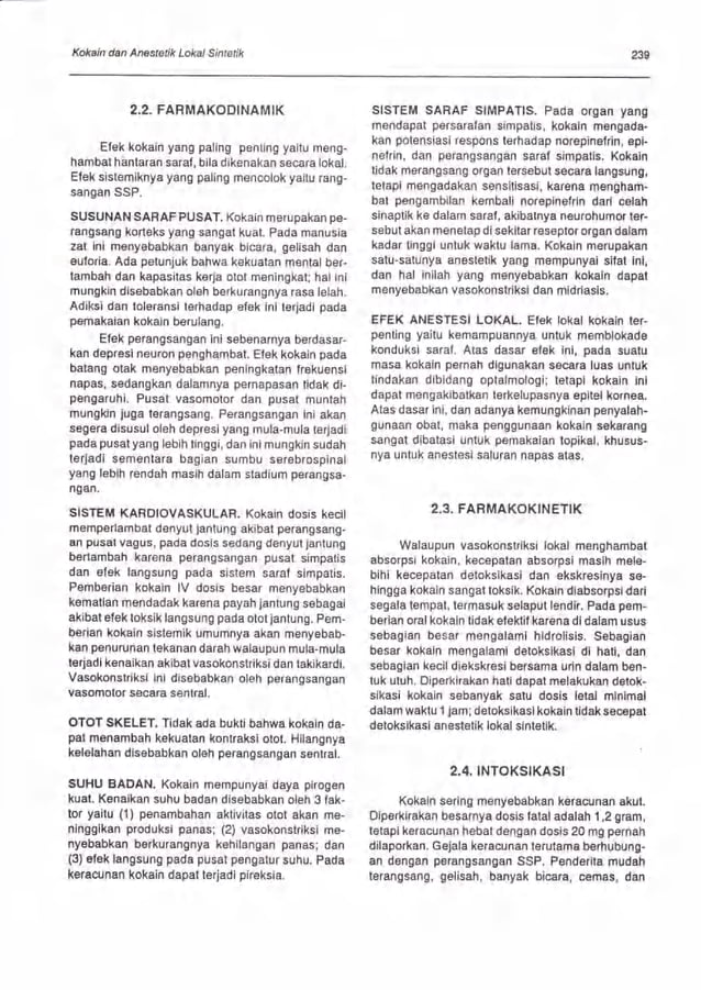 Iv. anestetik lokal | PDF