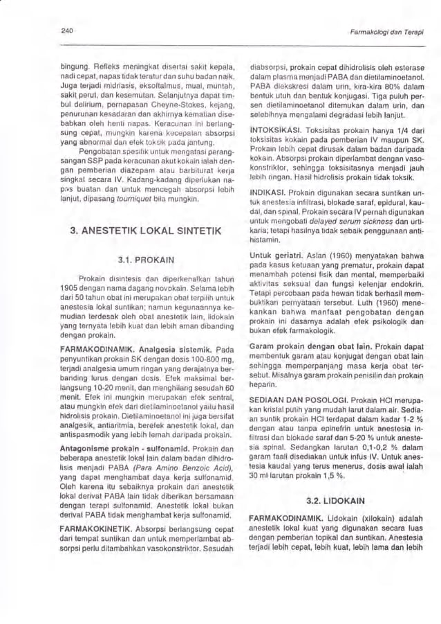 Iv. anestetik lokal | PDF