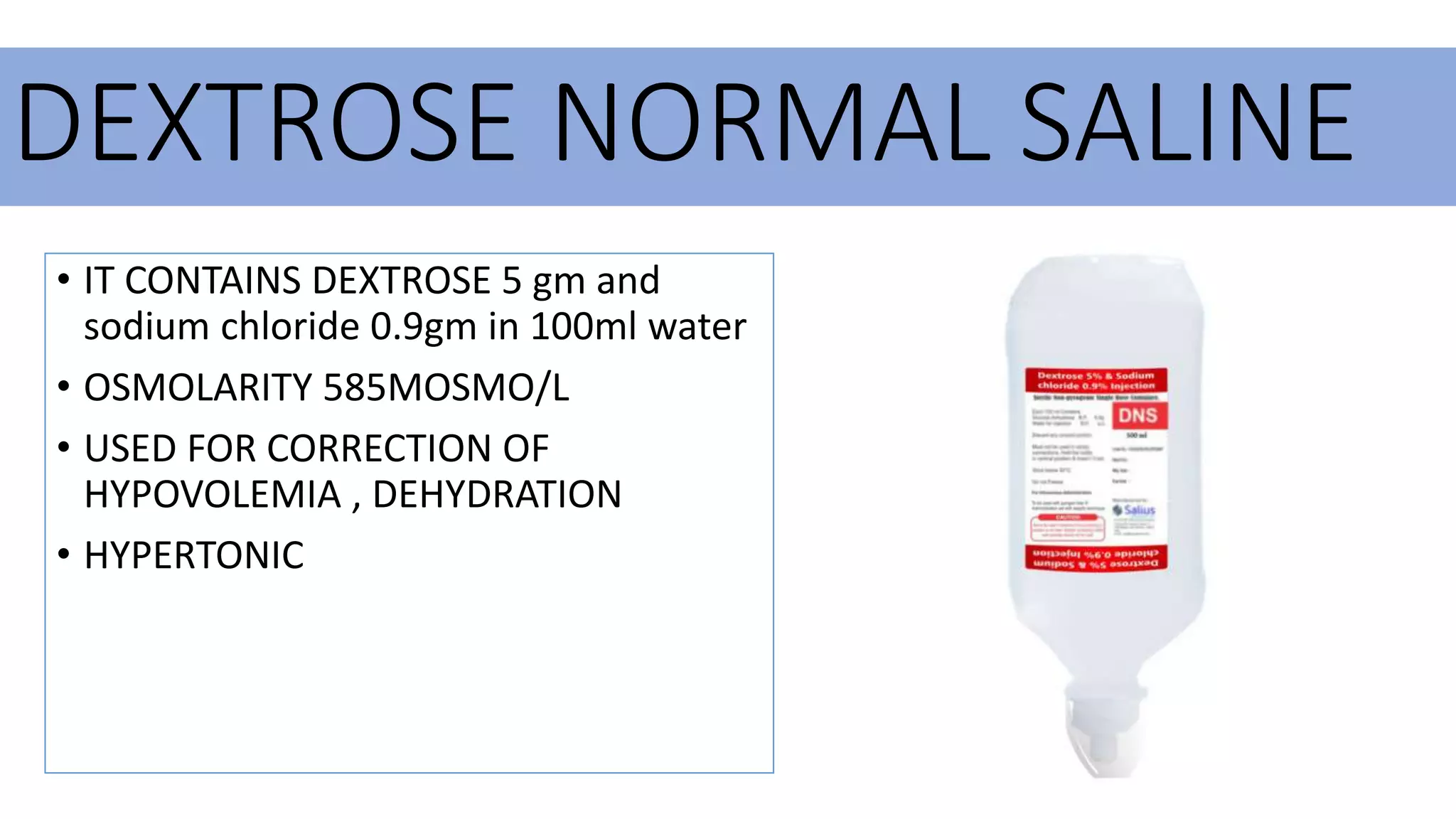 INTRAVENOUS FLUIDS | PPTX