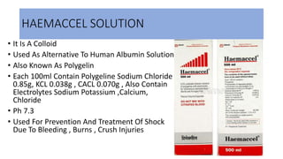 INTRAVENOUS FLUIDS | PPTX