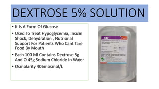 INTRAVENOUS FLUIDS | PPTX