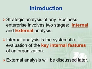 IV. Internal Analysis.ppt for customer and Stakeholder | PPT