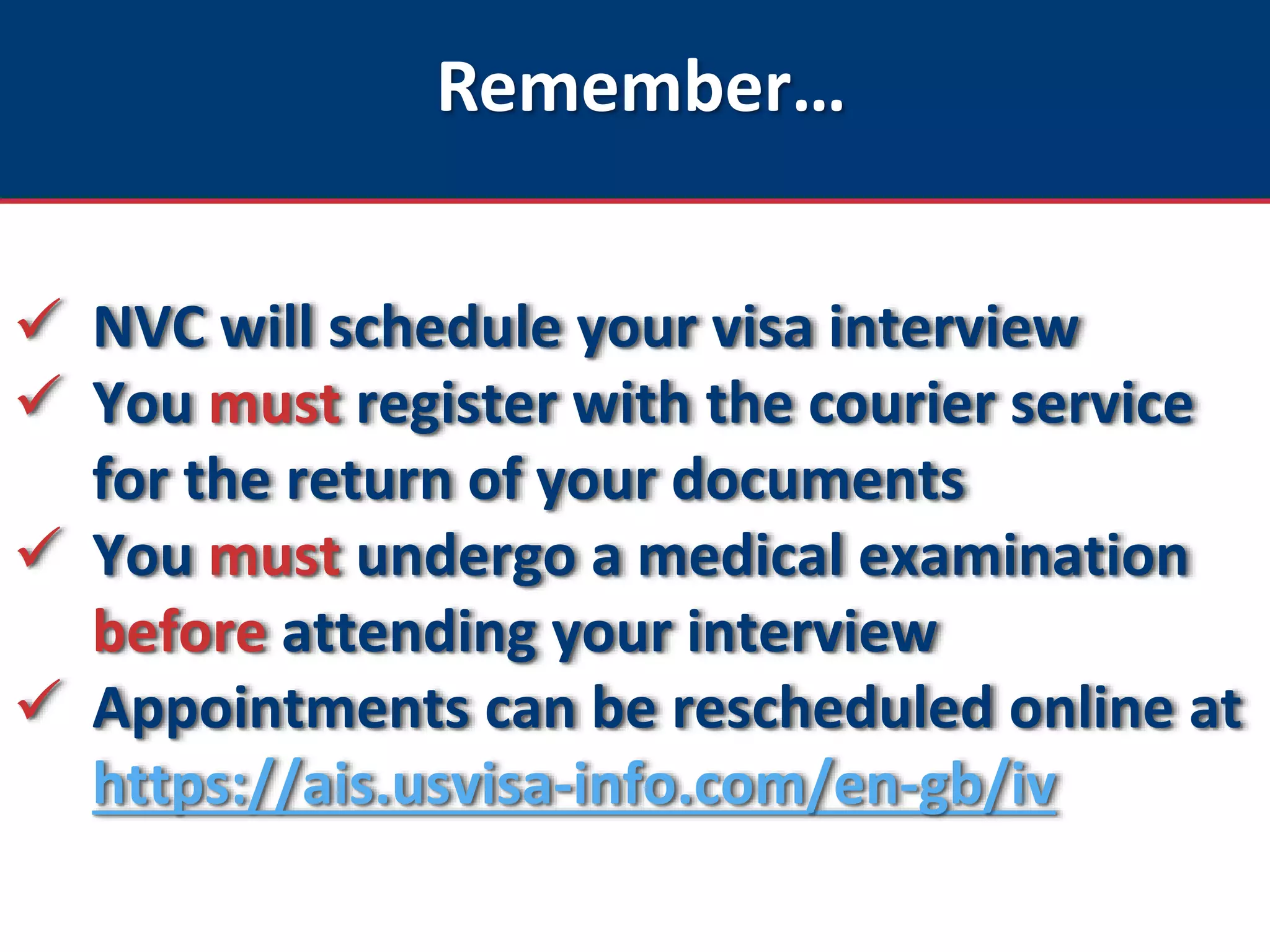 U.S. Immigrant Visa Interview Appointments Scheduled by NVC | PPTX ...