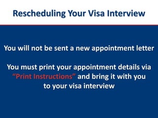 U.S. Immigrant Visa Interview Appointments Scheduled by NVC | PPTX