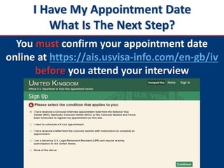 U.S. Immigrant Visa Interview Appointments Scheduled by NVC | PPTX