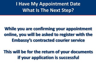 U.S. Immigrant Visa Interview Appointments Scheduled by NVC | PPTX