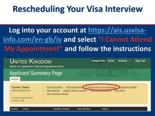 U.S. Immigrant Visa Interview Appointments Scheduled by NVC | PPTX