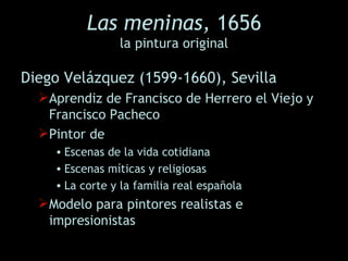 Las Meninas de Velázquez, Picasso, y Dalí | PPT
