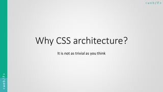IV - CSS architecture | PPT