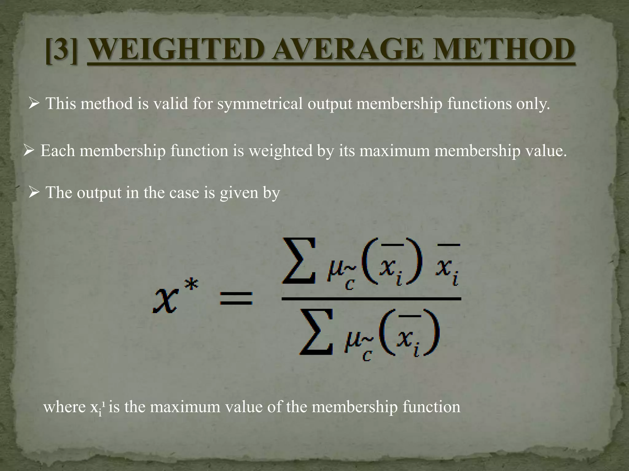 Iv defuzzification methods | PPTX