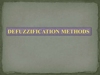 Iv defuzzification methods | PPTX