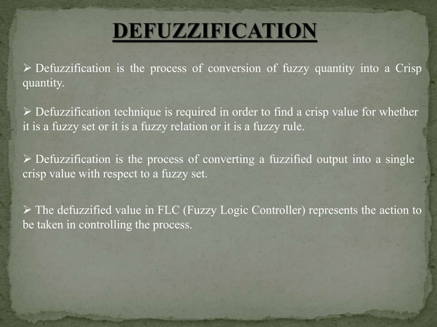 Iv defuzzification methods | PPTX
