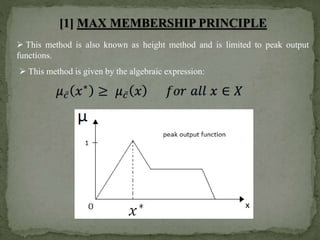 Iv defuzzification methods | PPTX