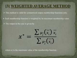 Iv defuzzification methods | PPTX