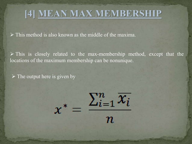 Iv defuzzification methods | PPTX