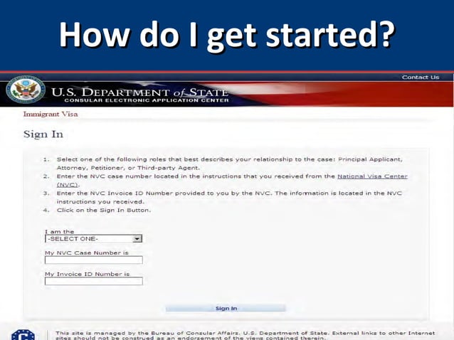 U.S. Immigrant Visas: Completing Form DS-260 | PPT | Technology & Computing