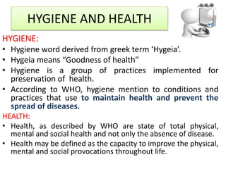 IV-HYGIENE AND HEALTH.pptx | Bath and Shower | Personal Care