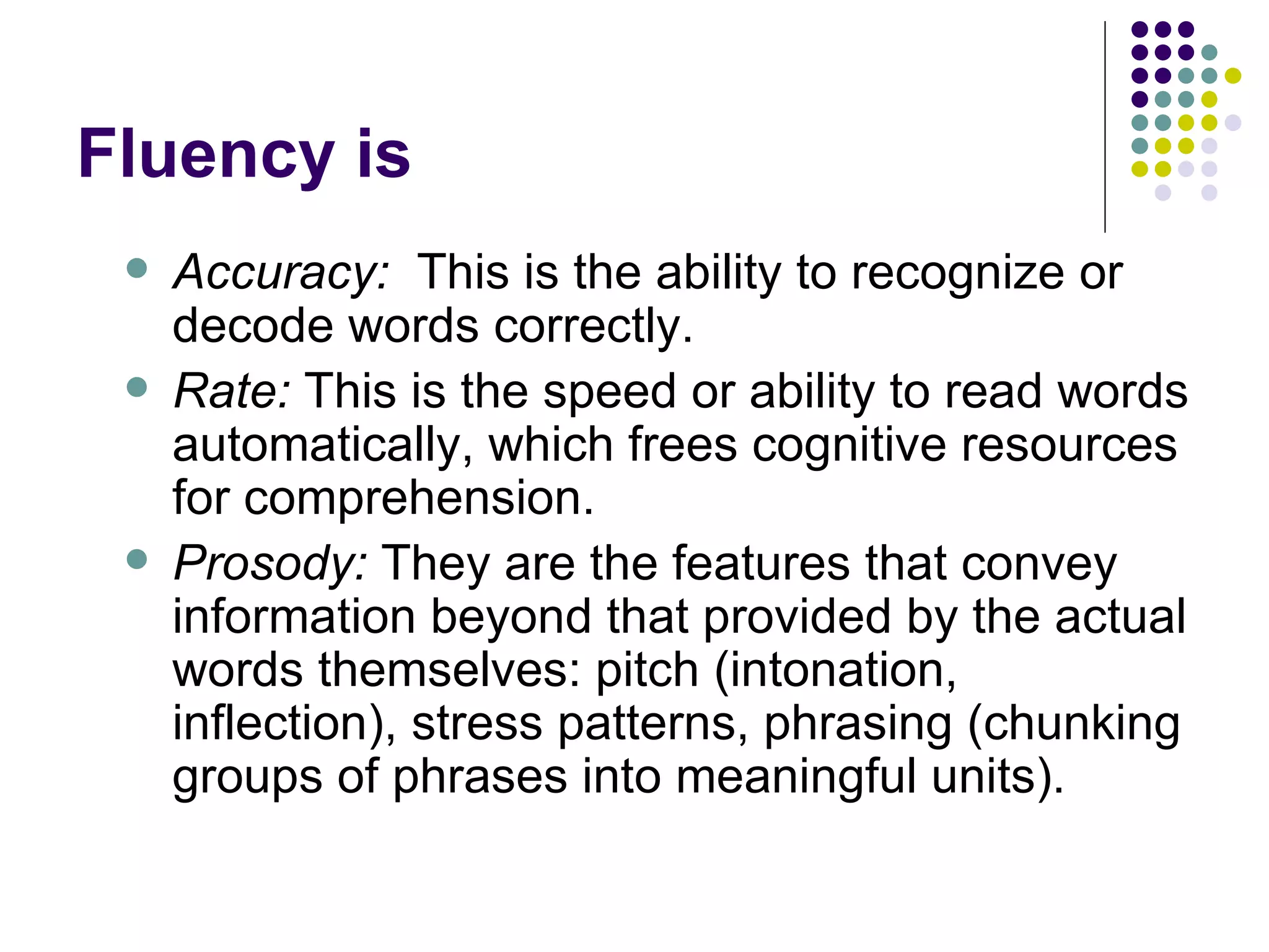Intro to Reading Fluency | PPT