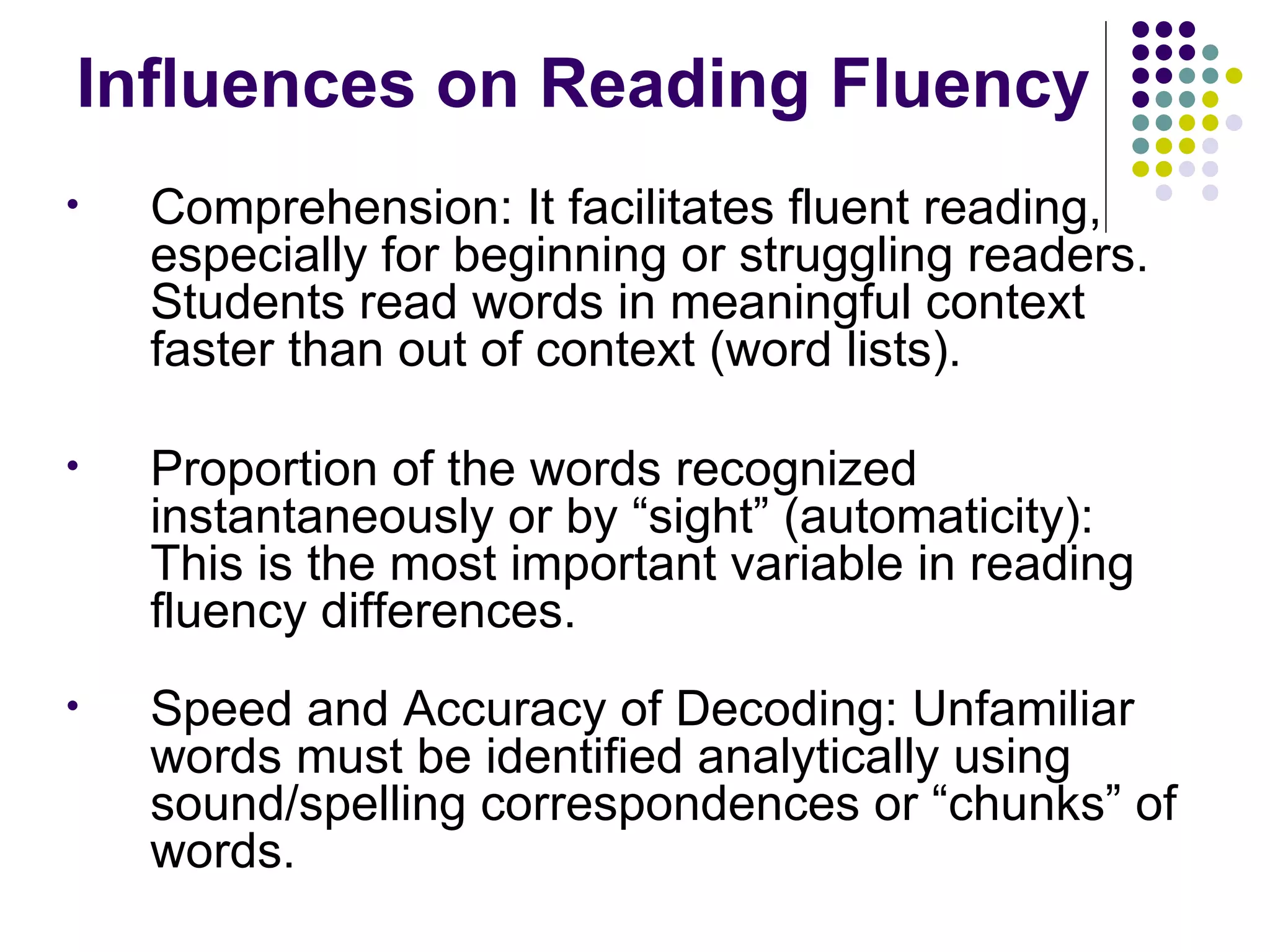 Intro to Reading Fluency | PPT